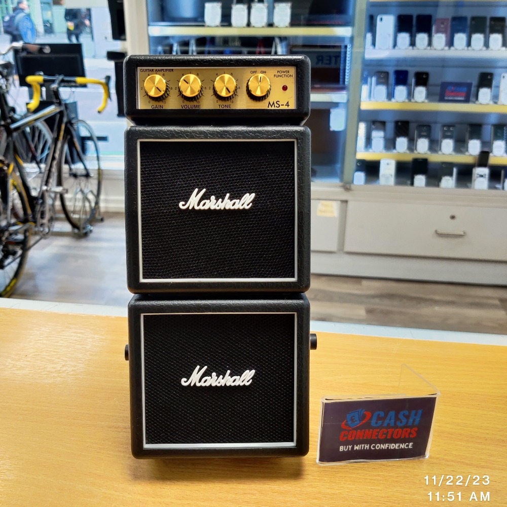 Pre-owned Marshall MS-4 Micro Stack amplifier Mini Guitar travel amp ...